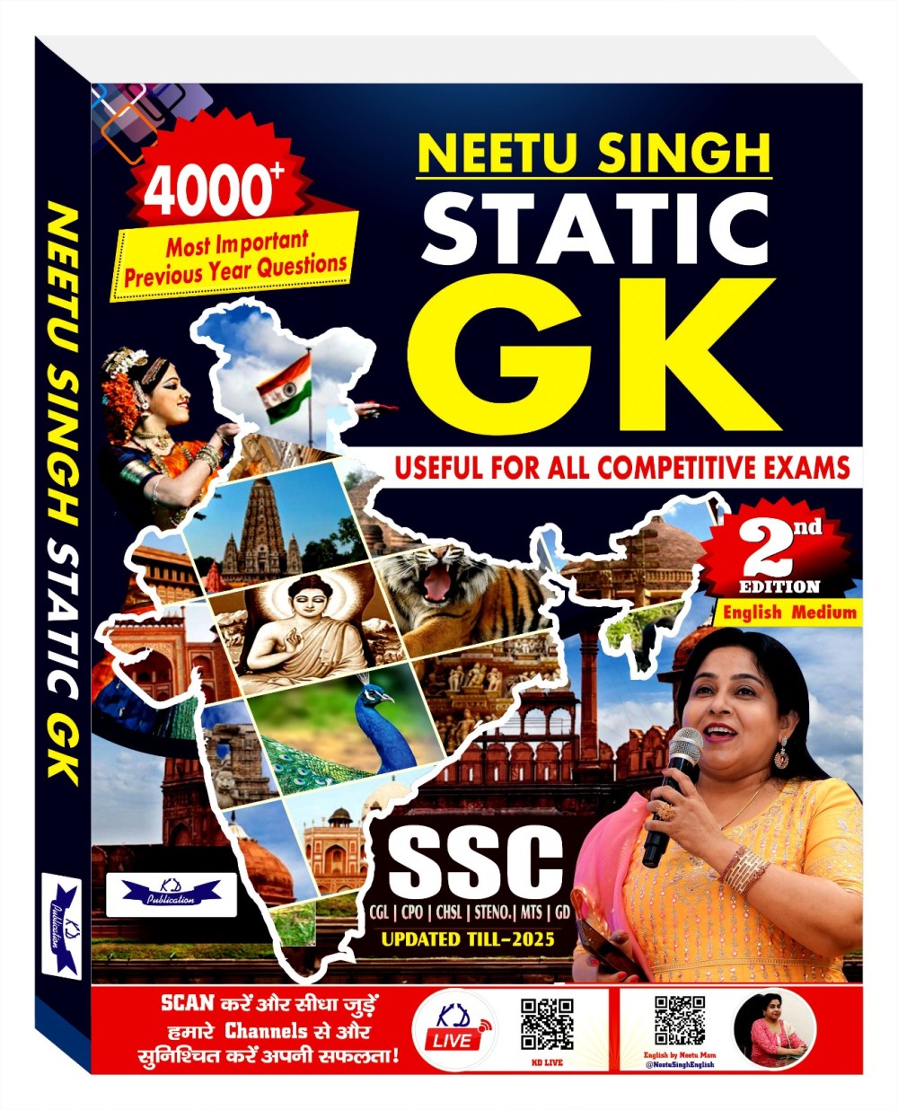 GK STATICS (2nd EDITION 2025 ENGLISH MEDIUM) BY NEETU SINGH | KD ...